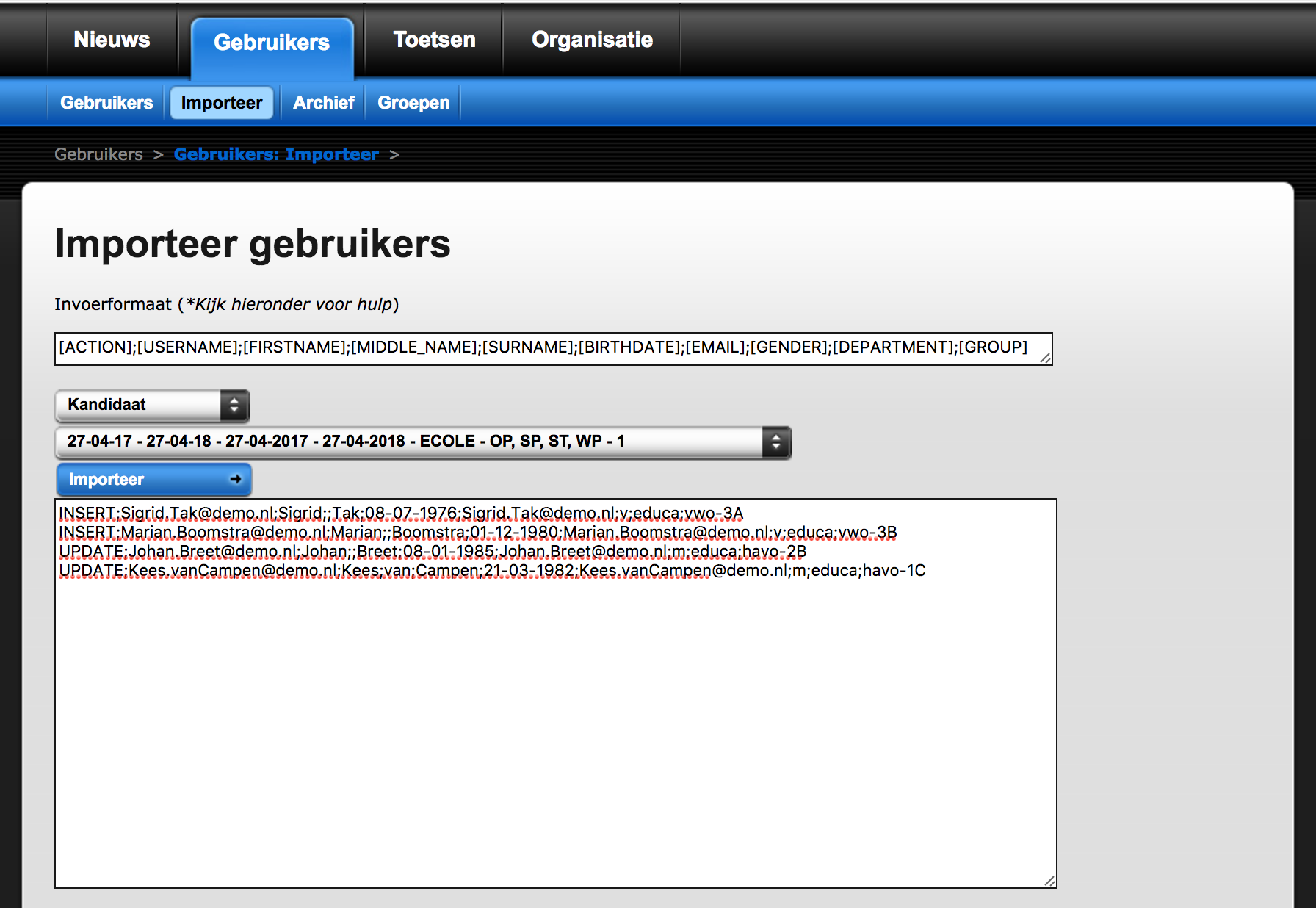 Automatisch importeren - Handleiding Taalperfect